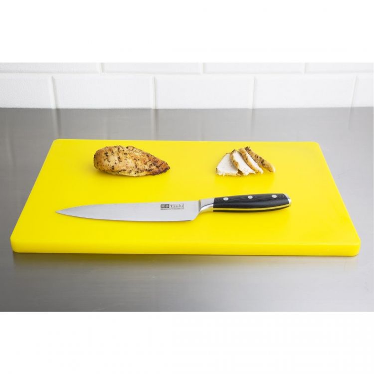 Hygiplas Extra Thick Low Density Yellow Chopping Board | Joynsons Hygiplas Extra Thick Low Density Yellow Chopping Board | Joynsons